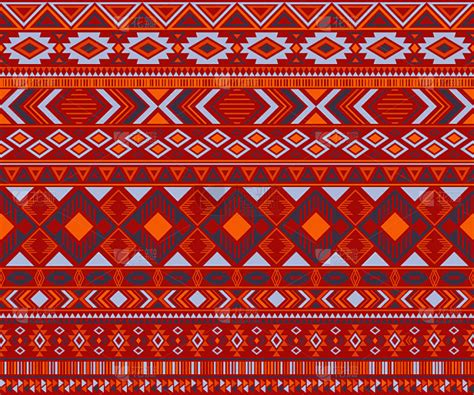 美国印第安人图案，部落，民族图案，几何矢量背景。