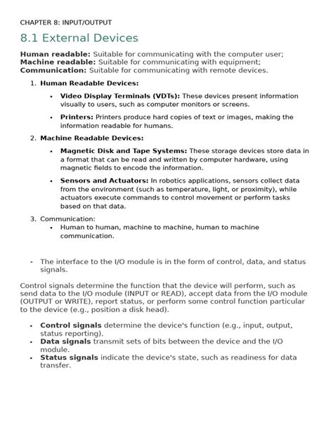 Computer Organization Chapter8 Pdf Inputoutput Programmable