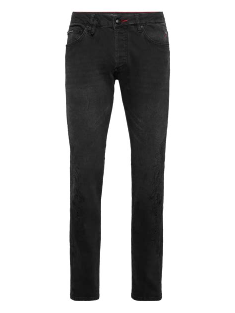 Philipp Plein Embroidered Jeans Black Farfetch