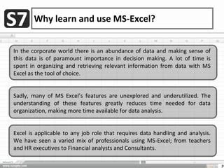 Excel Workshop Susapta Ppt