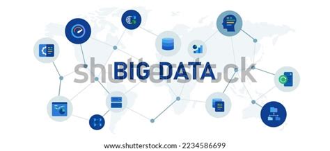 Big Data Database Concept Illustrated Interconnected Stock Vector Royalty Free 2234586699