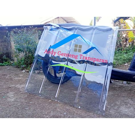 Jual Genteng Bening Metal Transparan Pvc Uk X Daun Shopee Indonesia