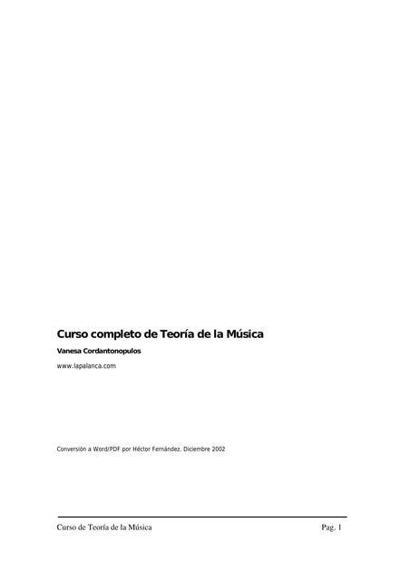 1 TeorÍa Musical Curso Completo Teoría Musical Phpapp Danna Carolina