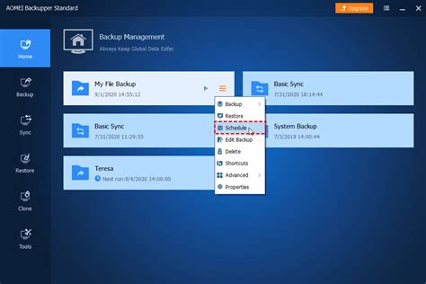 How To Schedule A Backup Task To Run Automatically