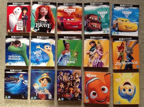Disney Pixar O Ring Slipcover Bundle K Uhd Blu Ray No Discs Films Cases Picclick Ca