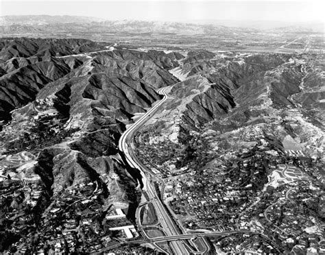 The 405 Freeway Is Seen Six Days After Its Opening In December 1962