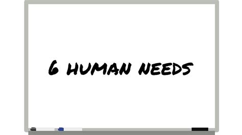 6 Human Needs All You Need To Know Chrismillascom