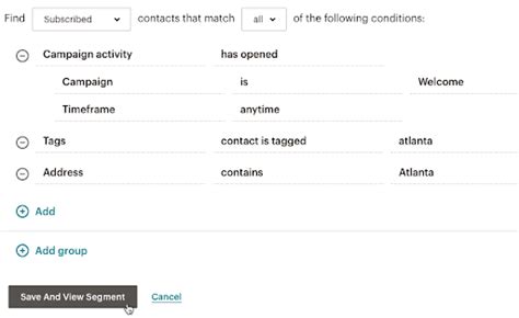 Understanding Advanced Segmentation Logic Mailchimp