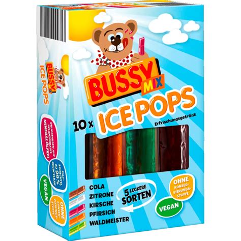 Bussy Wassereis Beste Sorte Getränke Geschmack Süßigkeiten