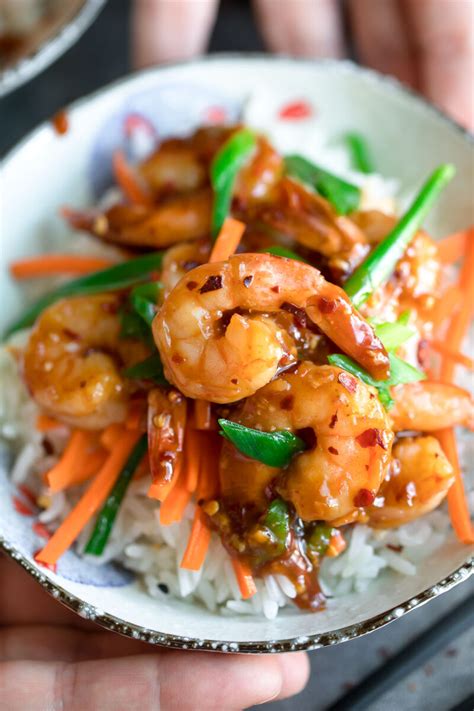 Honey Garlic Shrimp Bowls Recipe Peas And Crayons