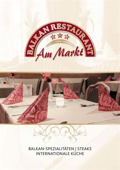 Speisekarte Balkan Restaurant Am Markt