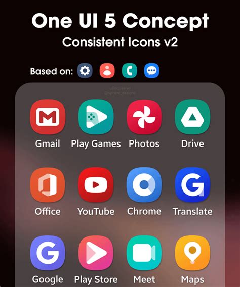[concept] What If App Icons Looked Like One Ui 5 R Oneui