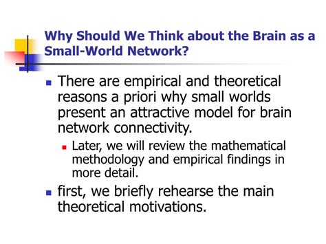 Ppt Small World Brain Networks Powerpoint Presentation Free Download