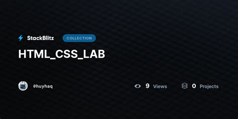 html css lab by huyhaq stackblitz