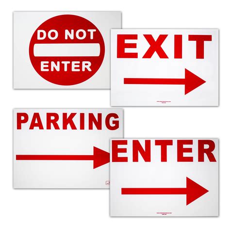 Buy Traffic Sign Kit With Stands Do Not Enter Parking Enter And