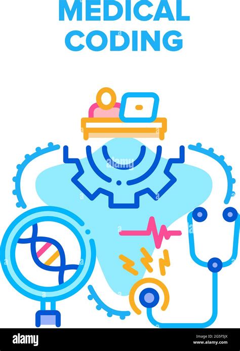 Medical Coding Vector Concept Color Illustration Stock Vector Image