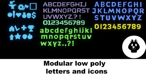 Modular Low Poly Letters And Icons 3d Props Unity Asset Store Modular Low Poly Letters And Icons 3d Props Unity Asset Store