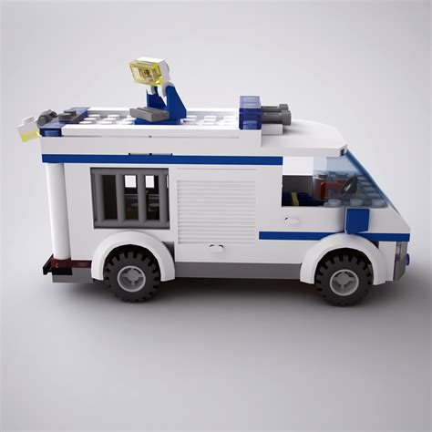 3d Model Lego Police Van