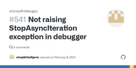 Not Raising StopAsyncIteration Exception In Debugger Issue 541