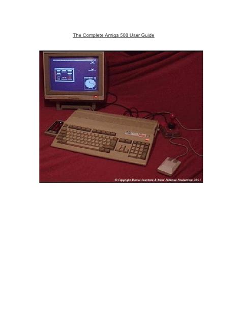 the complete amiga 500 user guide pdf command line interface