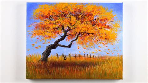 Easy Fall Tree Paintings