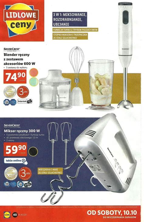 Lidl 05 10 2020 Katalog Mikser Ręczny