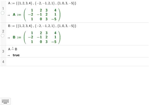 Matrices Geogebra