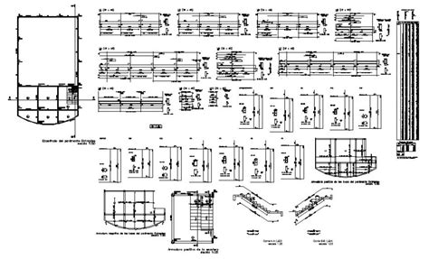 Building Units Plan And Sectional Details In Autocad