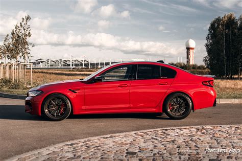 Bmw M5 F90 Red Bc Forged Td01 Wheel Front