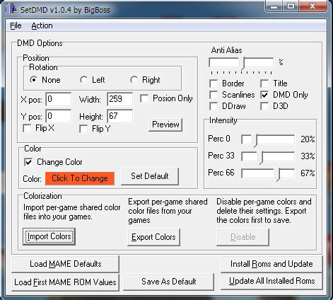 1 Allow You To Set A DMD Screen Location And Save It To All Tables