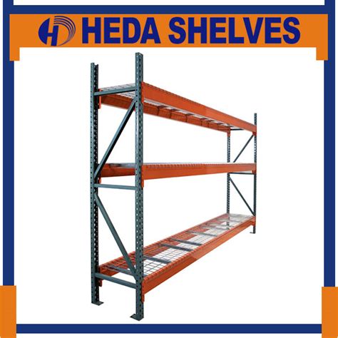 Selective Pallet Racking With Wire Decking Heda Shelves