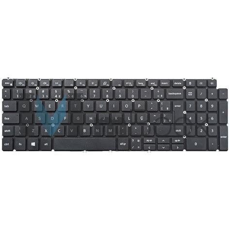 Teclado Para Dell Inspiron 15 P88F Preto BR Sem LED
