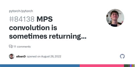 Mps Convolution Is Sometimes Returning Nans For Valid Inputs · Issue 84138 · Pytorchpytorch