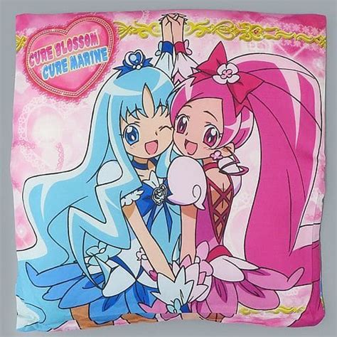 駿河屋 キュアブロッサムキュアマリン クッション ハートキャッチプリキュア クッション抱き枕本体