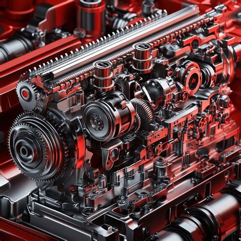 Engine Cross Section Detailed Parts Engineering Free Photo Rawpixel