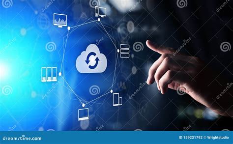 Cloud Technology Computing And Data Storage Internet And Networking Concept On Virtual Screen