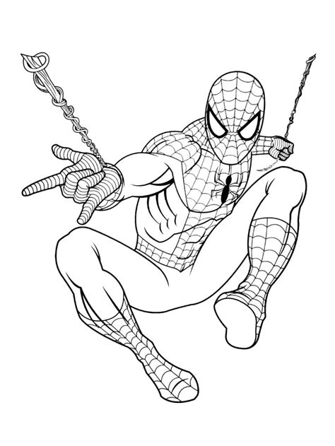 Tô Màu Người Nhện Spider Man Tranh Tô Màu Cho Bé