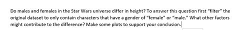 Using R Load The “starwars” Dataset In The
