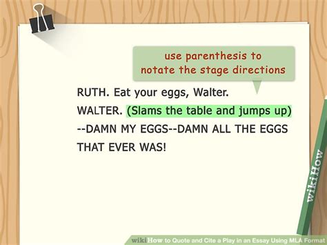 5 ways to quote and cite a play in an essay using mla format