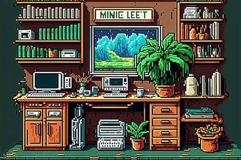 Premium Ai Image Pixel Art Science Lab Chemistry Lab Background In Retro Style For 8 Bit Game