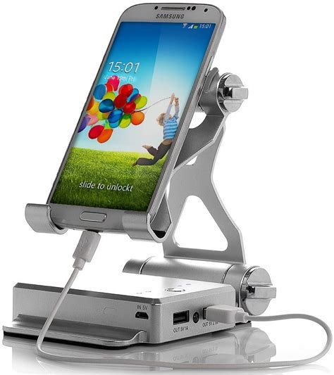 Mah Dual Usb External Battery Pack With Multi Angle Portable Stand