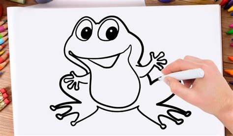 Как нарисовать Лягушку ребенку поэтапно карандашом