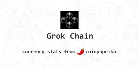 Grok Chain Groc Цена Живой график Индекс Рыночная капитализация Coinpaprika