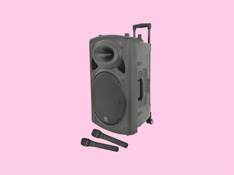 Qtx Pa Speaker System Amp And X2 Bluetooth Microphones Klatch Kit