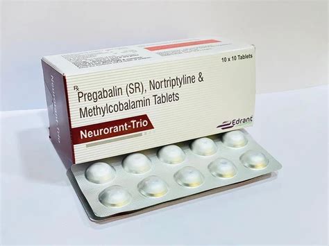 Pregabalin Sr Nortriptyline And Methylcobalamin Tablets At Rs 2050 Box Pregabalin Nortriptyline