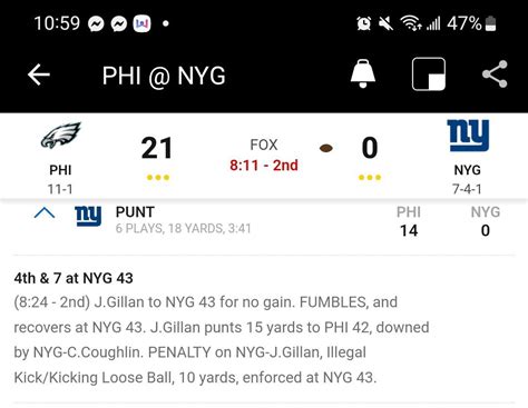 Heres The Description For The Botched Punt Reagles