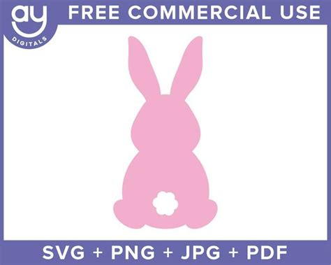 Bunny Svg Bunny Silhouette Svg Bunny Png Rabbit Silhouette Svg