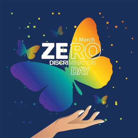 Premium Vector Zero Discrimination Day Logo Event Concept