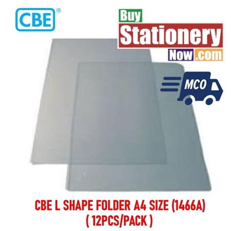 Cbe L Shape A4 Size Folder 1466a 12pcs Pack Lazada