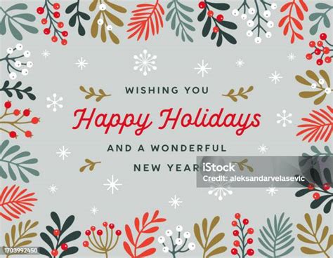 겨우살이 가지와 열매가 있는 홀리데이 크리스마스 카드 겨우살이과에 대한 스톡 벡터 아트 및 기타 이미지 겨우살이과 겨울 고풍스런 Istock